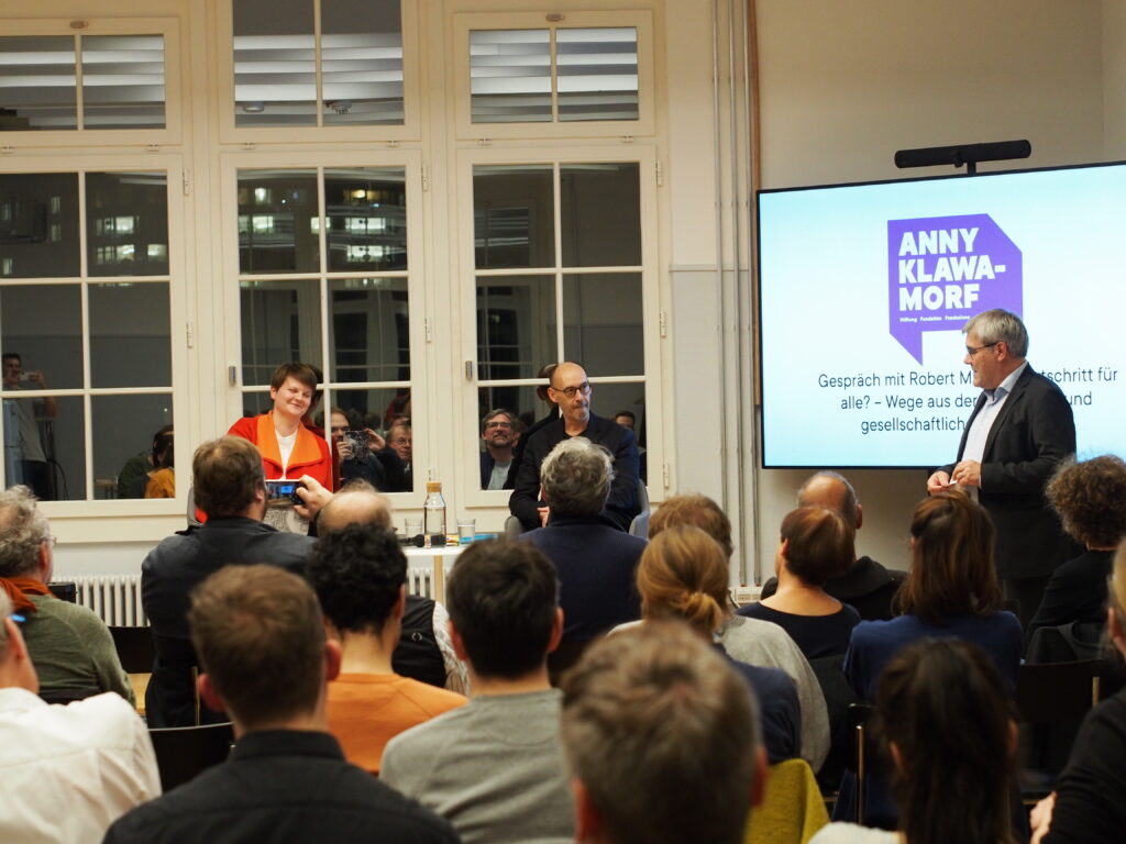 Rückblick – Gespräch mit Robert Misik in Basel | Stiftung Anny Klawa-Morf